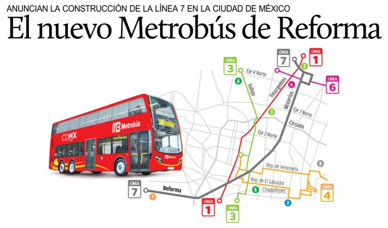 Puntodincontro.mx - En el DF habrá nueva línea del Metrobús en Paseo de ...