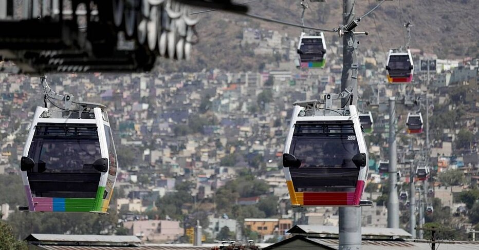 Nueva línea del sistema de teleféricos urbanos Mexicable