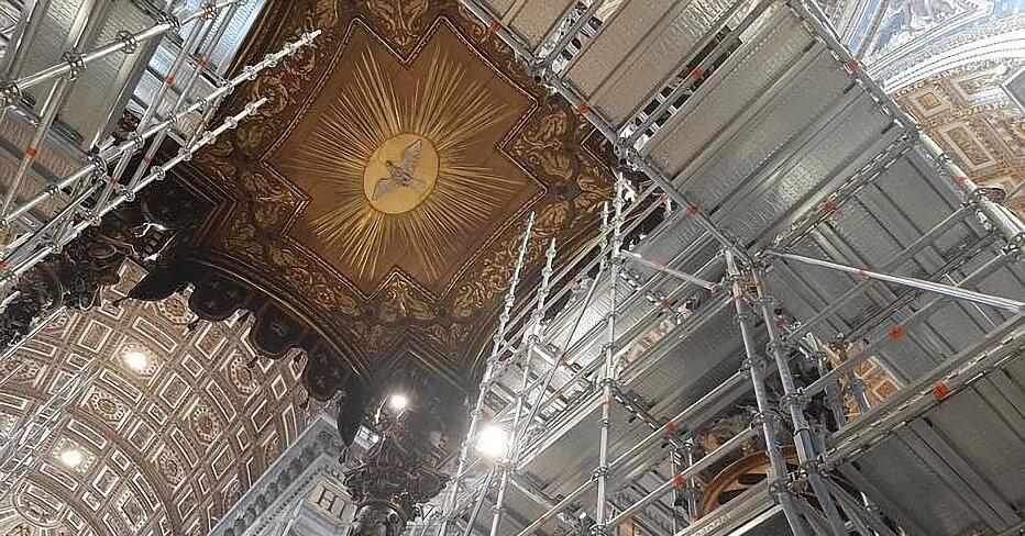 Dopo 266 anni parte un nuovo restauro del Baldacchino del Bernini
